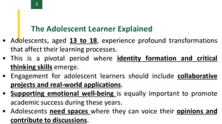 Understanding Our future: Definitions of Child and adolescent Learners ...