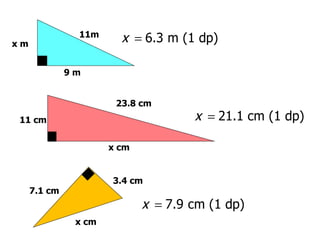 FCA GCSE Pythagoras | PPT