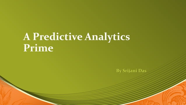 A Predictive Analytics Prime | PPT