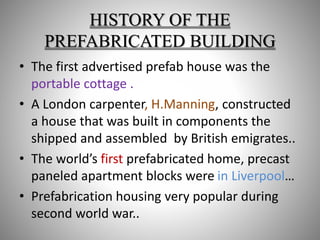 PREFABRICATION BUILDING | PPTX
