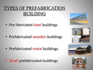 PREFABRICATION BUILDING | PPTX
