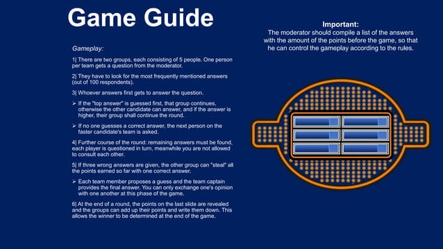 FAMILY FEUD PowerPoint Presentation for School Games | PPTX