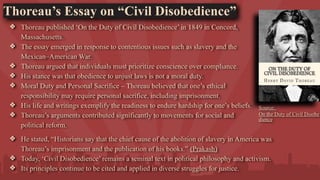 Paper 108 | Thoreau’s Influence on Gandhi: The Evolution of Civil ...