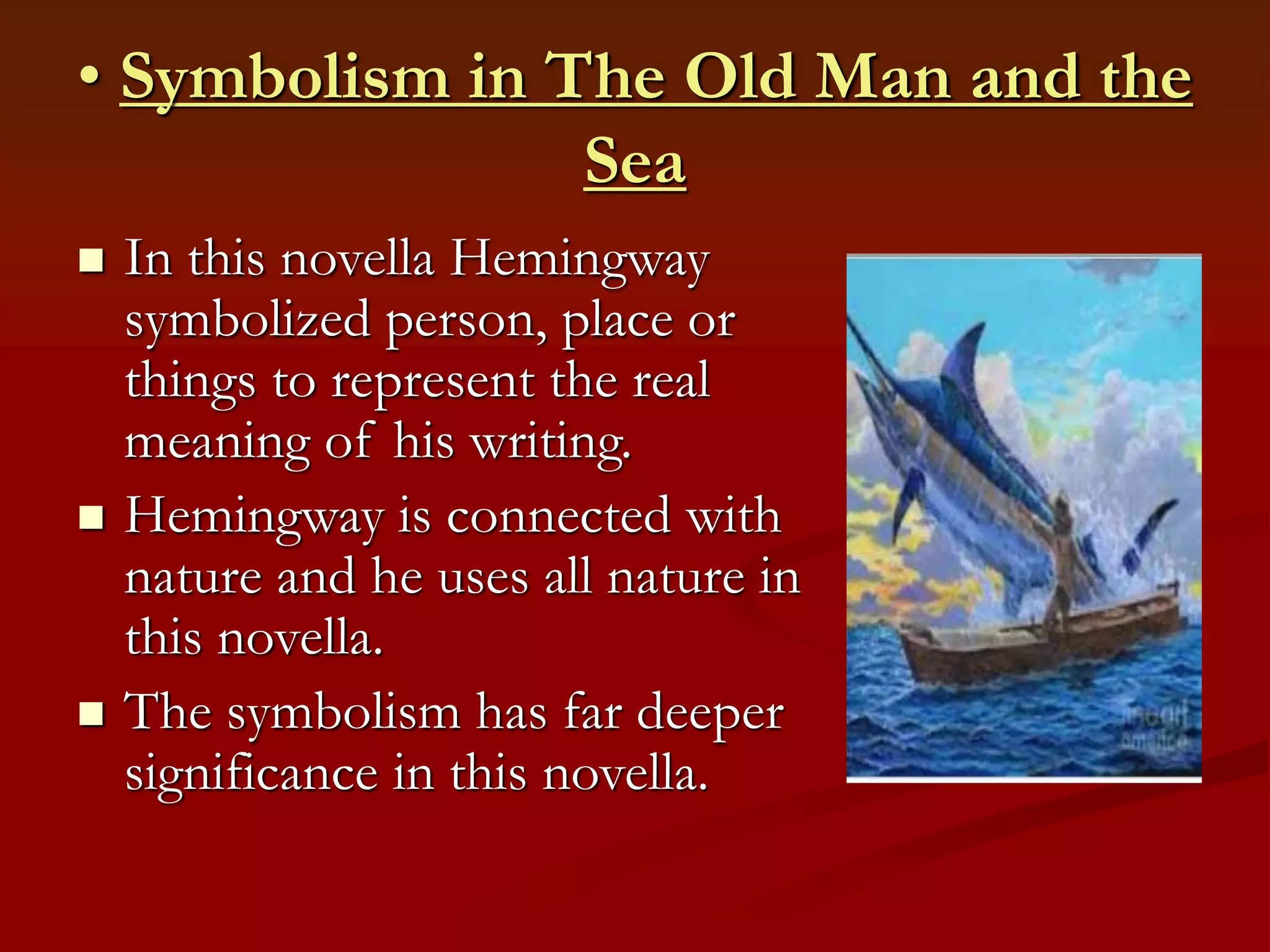 symbolism in the Old Man and the Sea | PPT