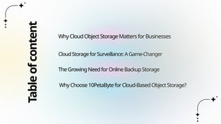 Secure & Scalable Cloud Storage Solutions | PPTX