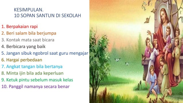 Ppt 10 sopan santun di sekolah 2 | PPTX