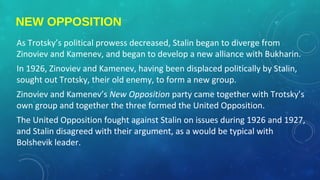 CAMBRIDGE A2 HISTORY: WHY WAS STALIN VICTORIOUS OVER TROTSKY? | PPT