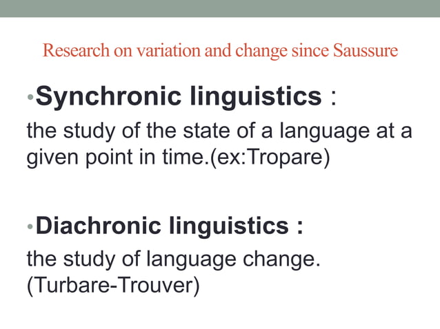 Interpretation language variation and change | PPT