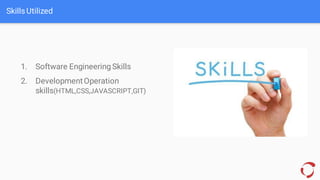 presentation about internship project details | PDF