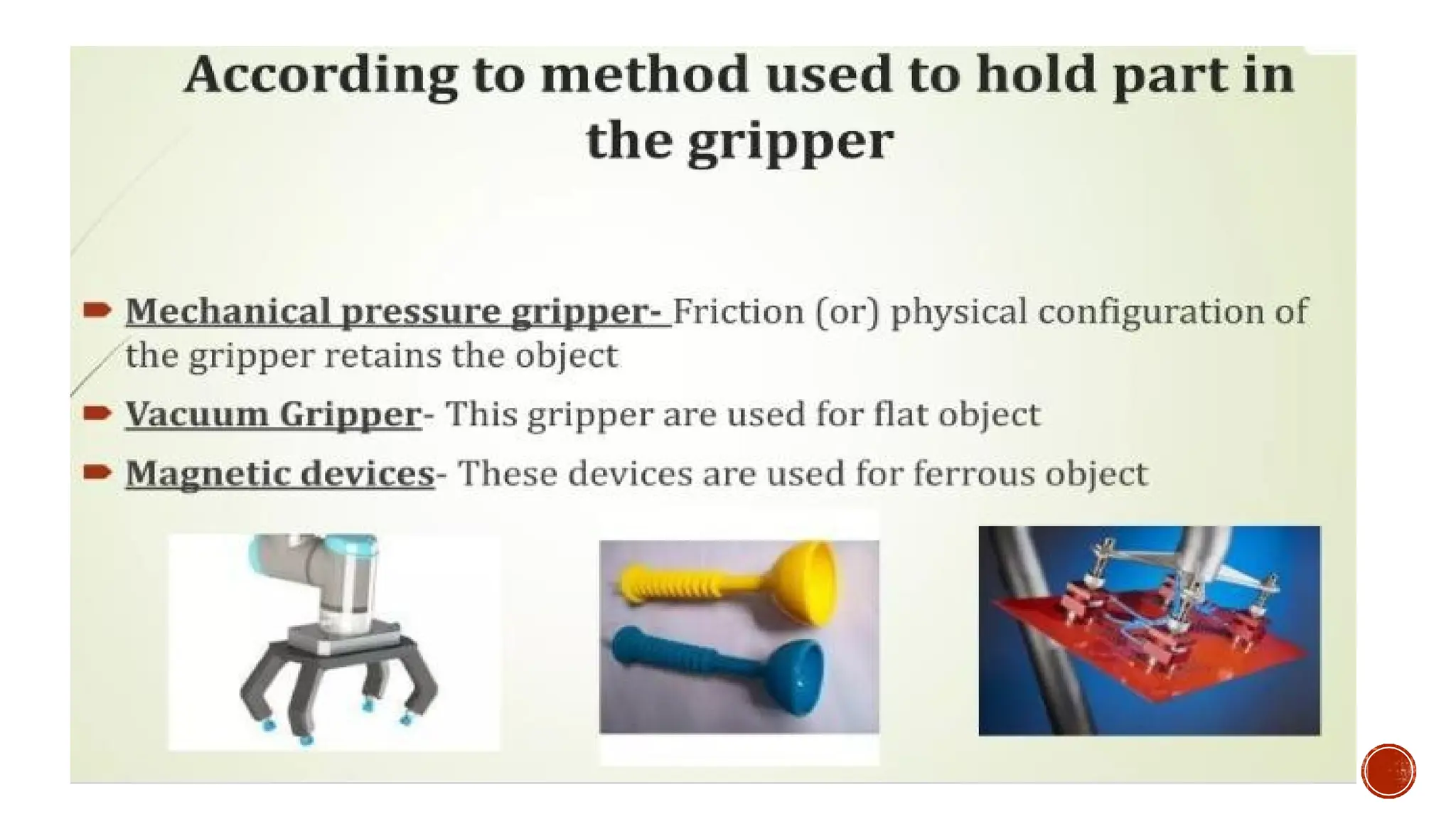 Robotic End effectors and tooling sensors.pptx