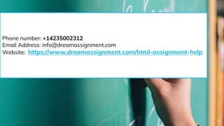 The Technique of Solving Html Assignment Questions | PPTX