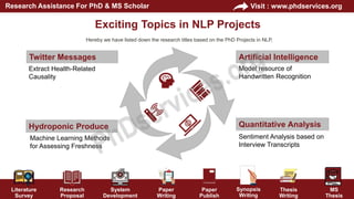 PhD Projects in NLP Research Assistance | PPT