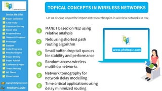 Wireless Network Thesis in NS2 | PPTX | Computer Networking | Computing