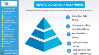 Data Mining Final Year Projects | PPT