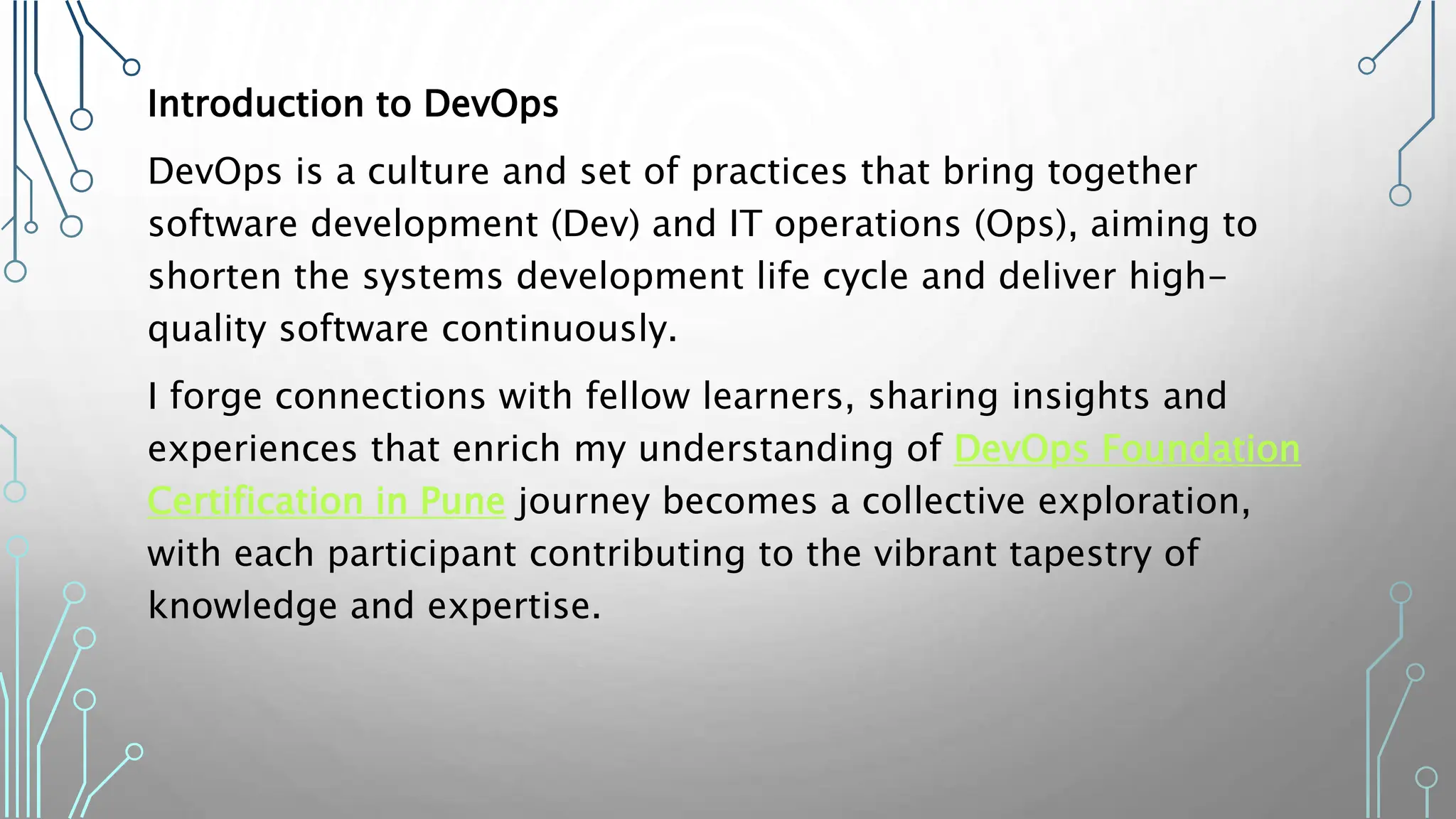 Online DevOps Foundation Certification in Pune | PPTX | Programming Languages | Computing