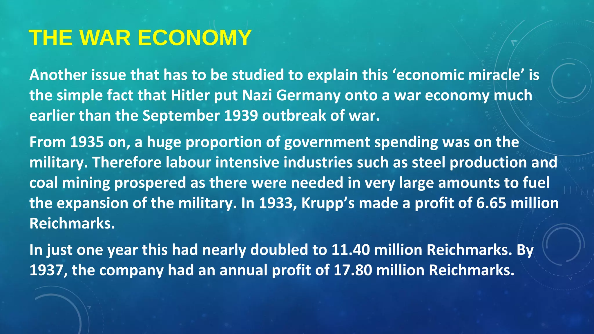 CAMBRIDGE A2 HISTORY: HITLER'S ECONOMIC CHANGES AND SOCIAL IMPACT | PPT