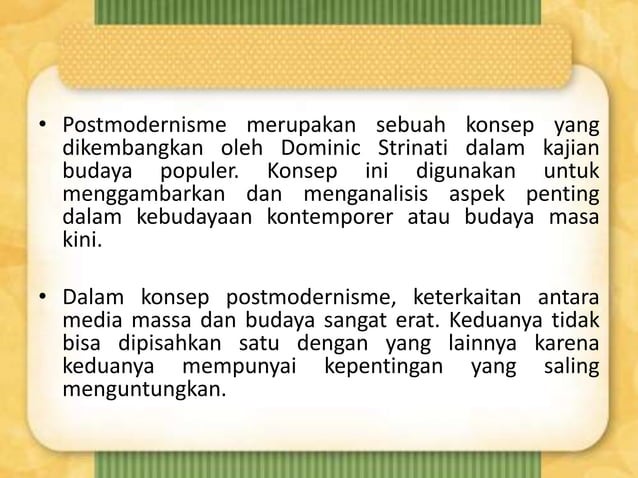 Ppt 11 postmodernisme | PPTX
