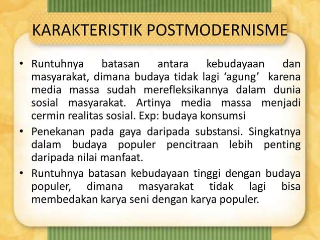 Ppt 11 postmodernisme | PPTX
