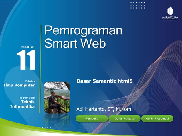 Presentasi Pertemuan 11 Semantik html5.pptx