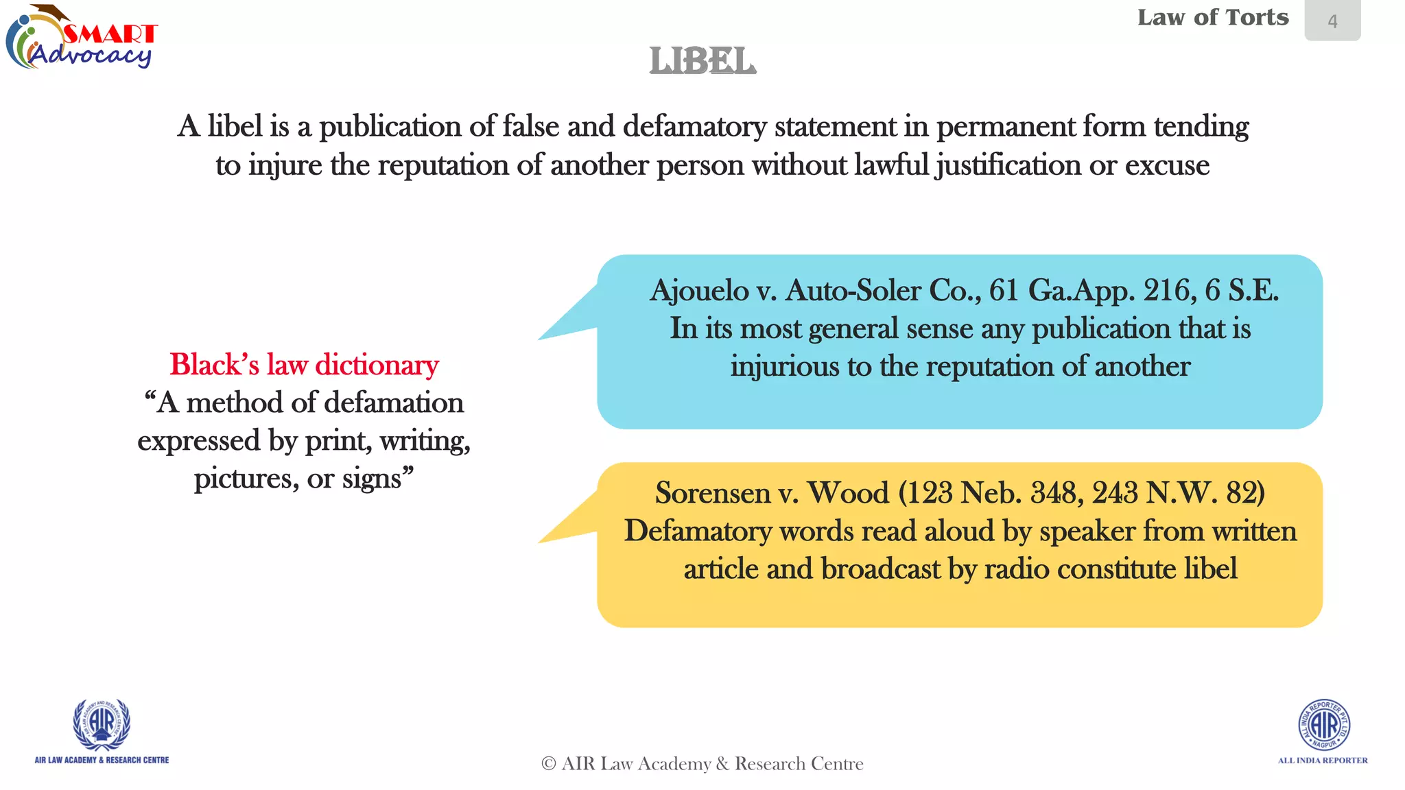 Defamation-Meaning & Nature | PDF