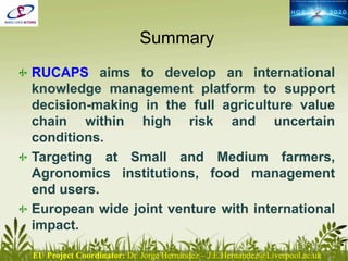 H2020-RUC-APS-PROJECT-SUMMARY | PPT