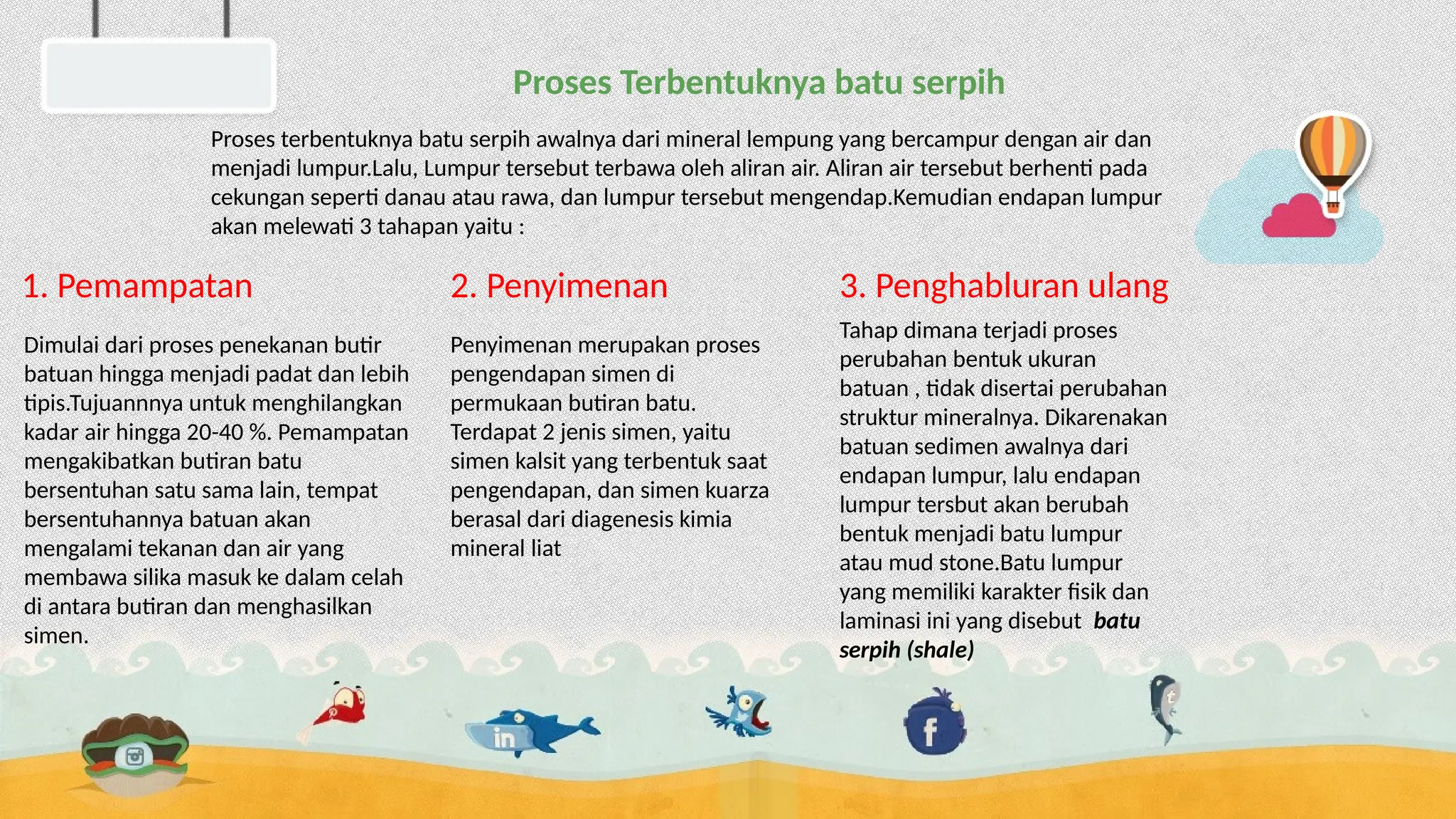 Pembentukan batuan sedimen : batu serpih dan batu lempung | PPTX