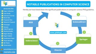 Computer Science PhD Guidance | PPTX