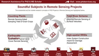 PhD Projects in Remote Sensing Research Ideas | PPT