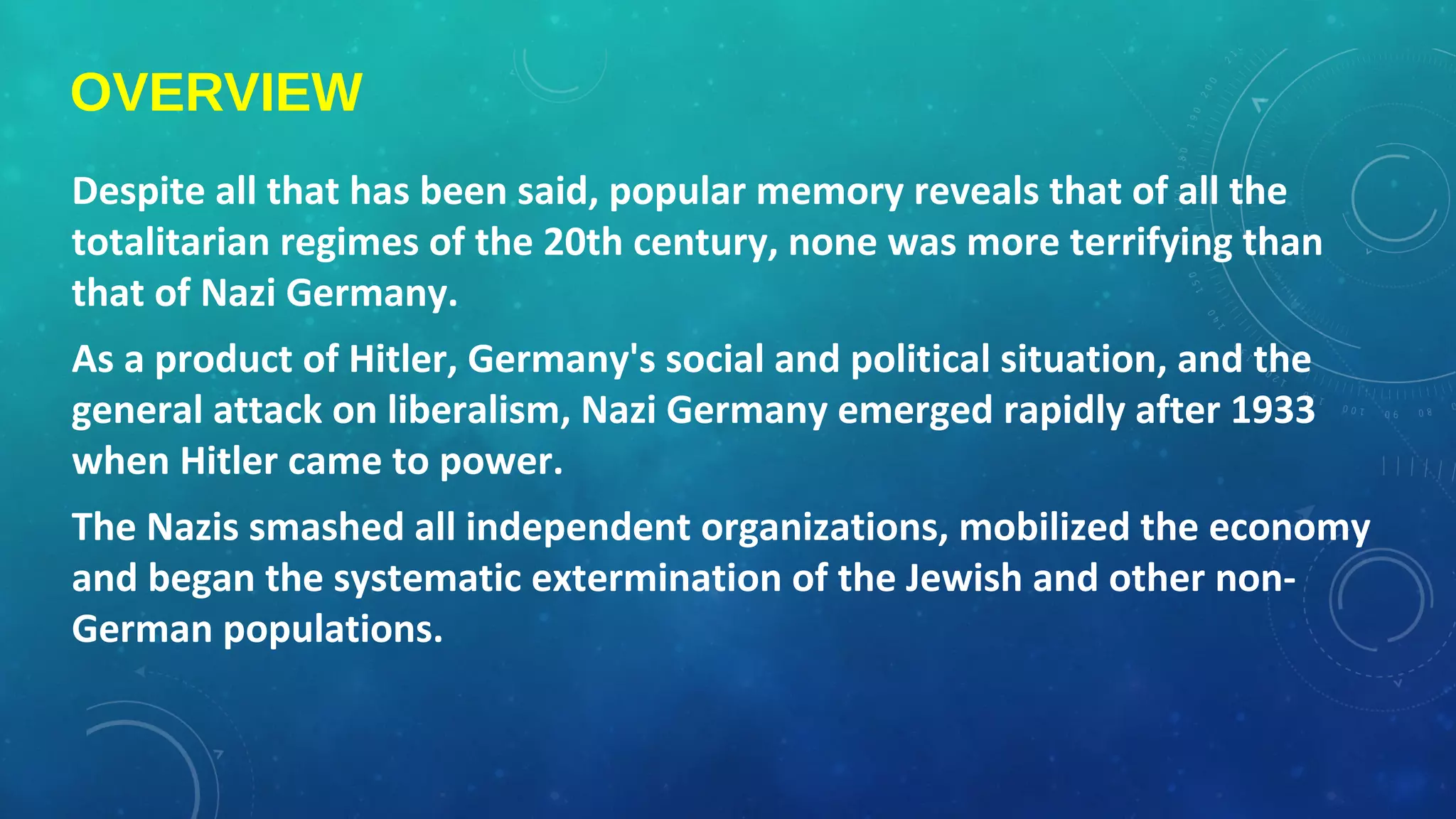 CAMBRIDGE A2 HISTORY: HITLER'S TOTALITARIAN REGIME | PPT