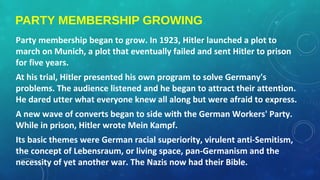 CAMBRIDGE A2 HISTORY: HITLER'S TOTALITARIAN REGIME | PPT | Politics