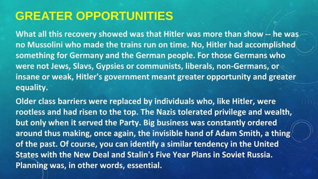 CAMBRIDGE A2 HISTORY: HITLER'S TOTALITARIAN REGIME | PPT | Politics
