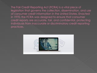 FCRA Training & Certification for Credit Repair Professionals | PPTX