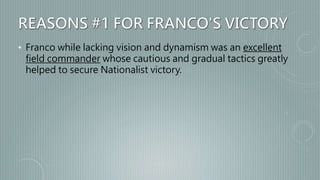 CAMBRIDGE AS HISTORY: REASONS FOR AND IMPLICATIONS OF FRANCO'S VICTORY ...