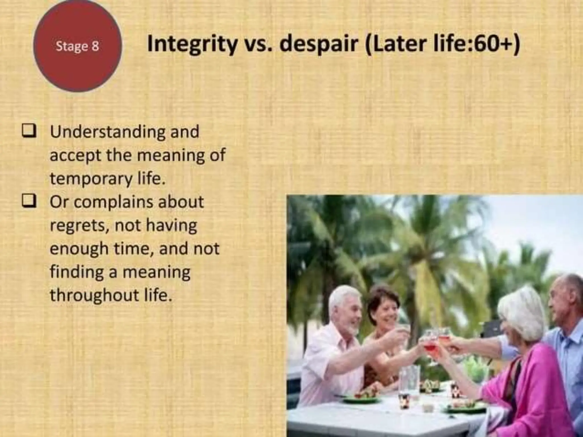 Erikson's psychological theory of psychological development of a child ...