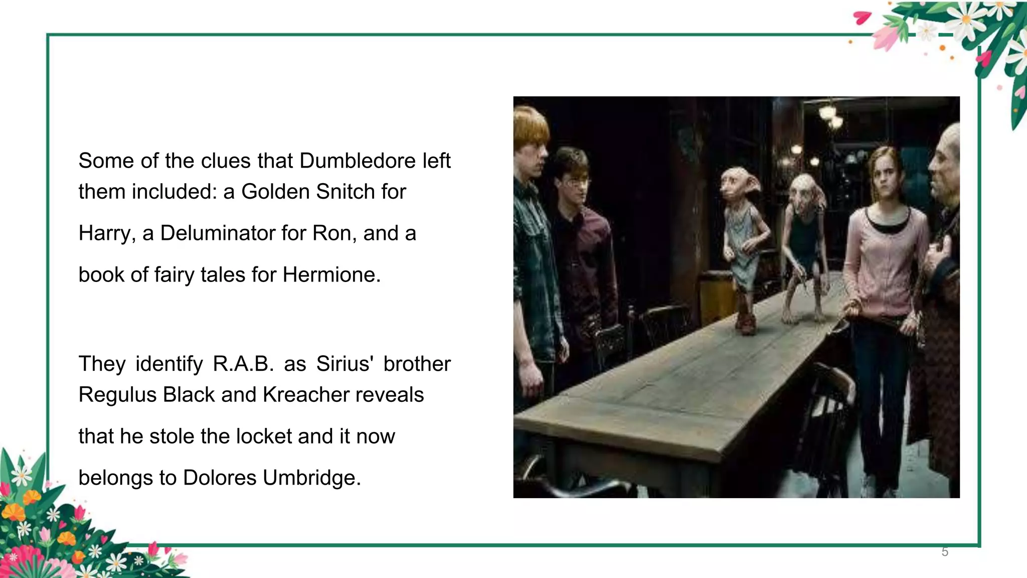 Ppt 13 Harry Potter summary | PPTX