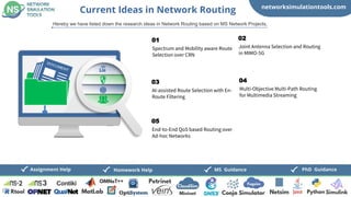 MS Network Research Projects Help | PPTX | Computer Networking | Computing