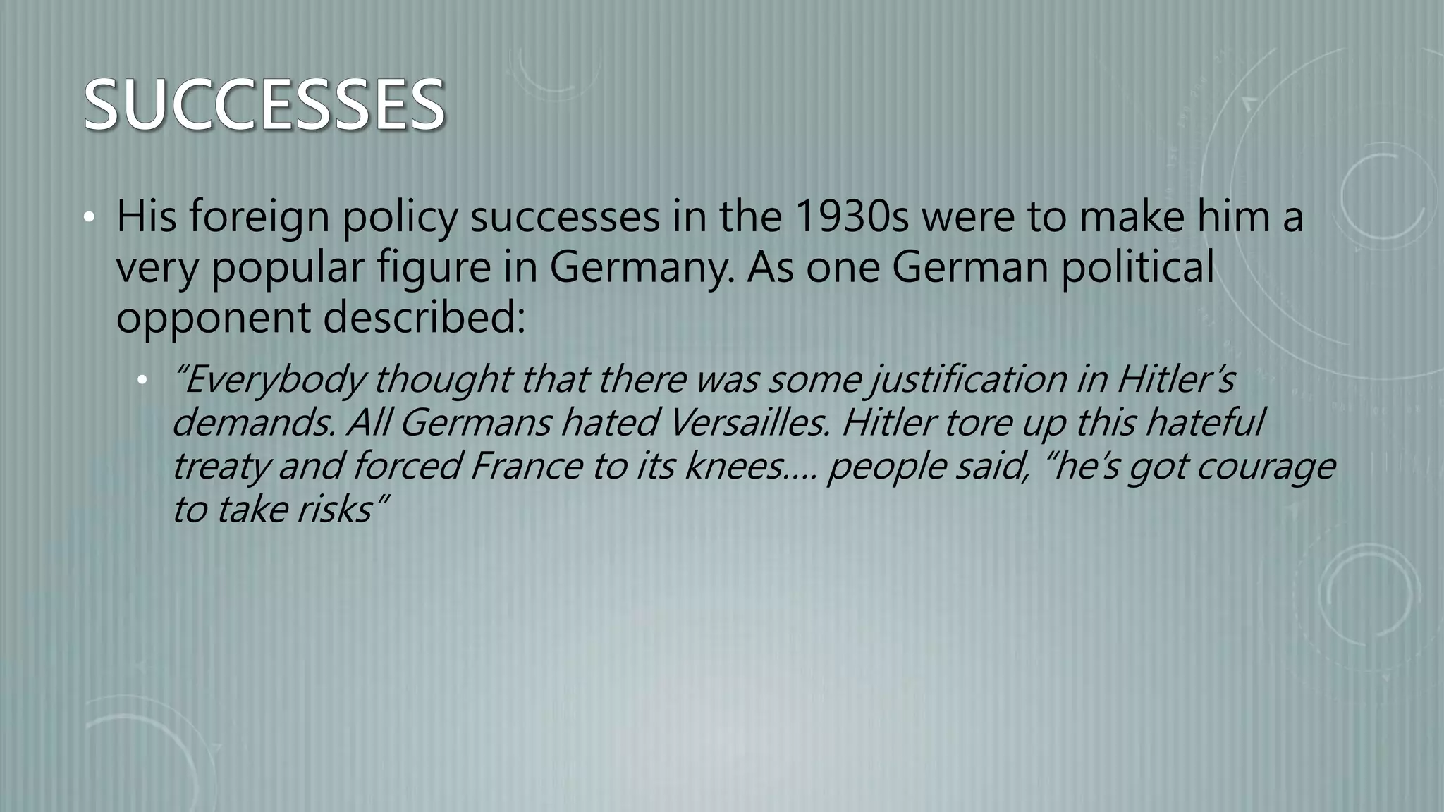 CAMBRIDGE AS HISTORY: HITLER'S FOREIGN POLICY | PPTX