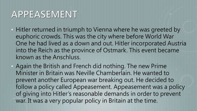 CAMBRIDGE AS HISTORY: HITLER'S FOREIGN POLICY | PPTX | Europe Travel ...