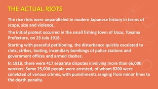 CAMBRIDGE AS HISTORY: JAPAN AT 1918 | PPTX