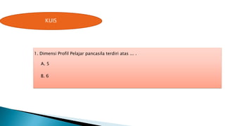 Proyek Tema Dimensi P5 Pelajar Pancasila | PPTX