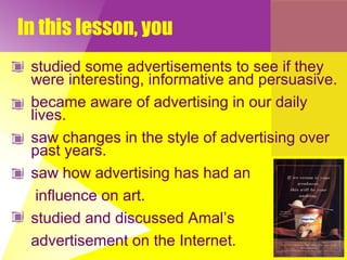 Lesson 14 Advertising | PPT