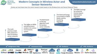 Wireless Actor and Sensor Network Research Thesis Help | PPT
