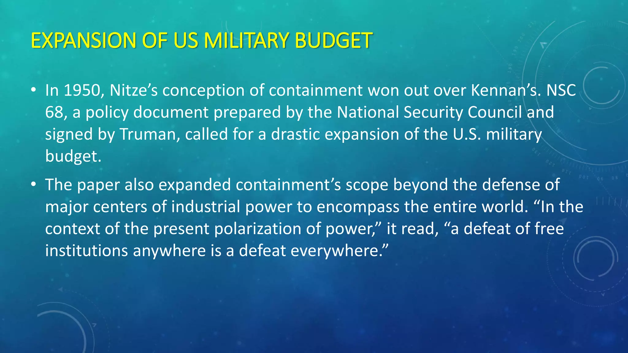 CAMBRIDGE A2 HISTORY: TRUMAN'S CONTAINMENT POLICY | PPTX