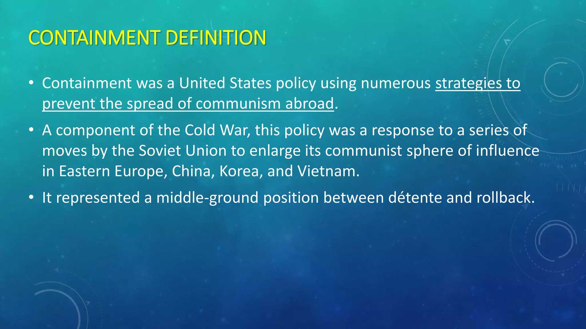 CAMBRIDGE A2 HISTORY: TRUMAN'S CONTAINMENT POLICY | PPTX