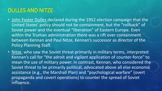 CAMBRIDGE A2 HISTORY: TRUMAN'S CONTAINMENT POLICY | PPTX