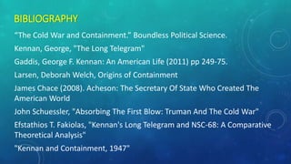CAMBRIDGE A2 HISTORY: TRUMAN'S CONTAINMENT POLICY | PPTX