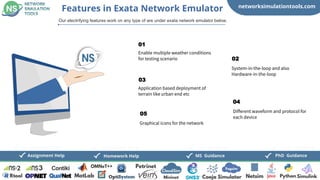 Exata Network Emulator Research Projects Assistance | PPT