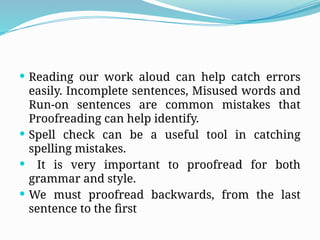 PPT 15 Proof Reading.pptxXXXXXXXXXXXXXXXX | PPT