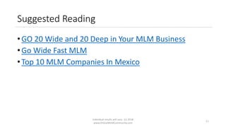 Should You Go Wide or Deep in MLM? | PPTX