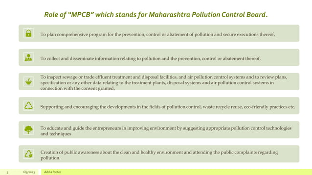 MPCB Compliance detailed presentation upload | PDF